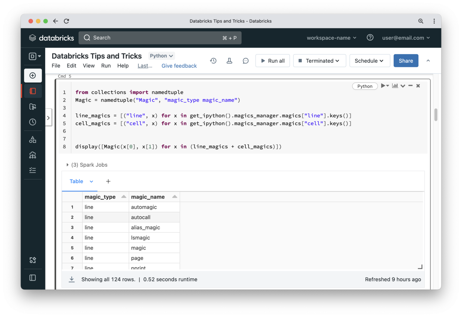 Databricks productivity tips and tricks - Mantel | Make things better