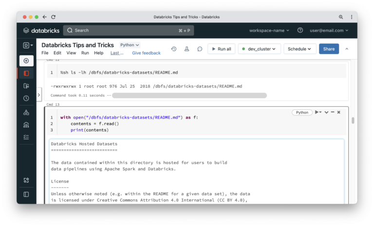 Databricks productivity tips and tricks - Mantel Group | Changing how ...